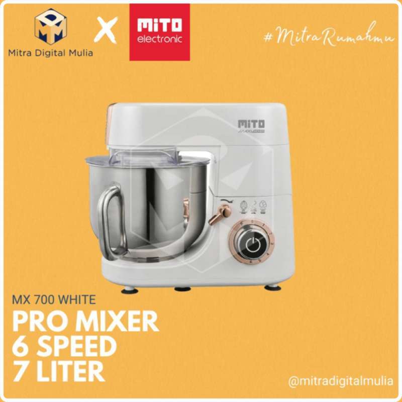 Jual Mito Mx 700 Max Pro Stand Mixer 7 Liter White Kode 249 di Seller ...