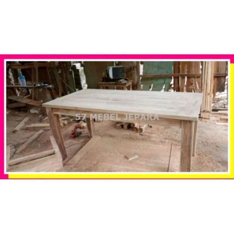 Jual 2pcs Meja Makan Kayu Jati Mentahan/ Unfinished Di Seller 57 Meuble ...