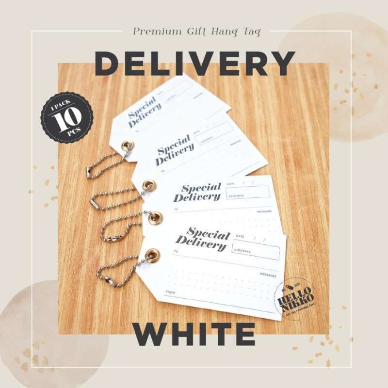 Jual Delivery Gift Hang Tag kartu ucapan hampers parcel box kardus ...