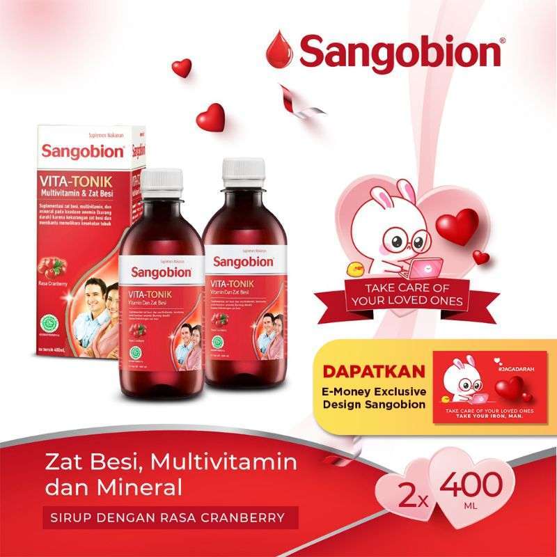 Jual Sangobion Vita-Tonik 400ml [bundle 2 bottles] Special Package ...