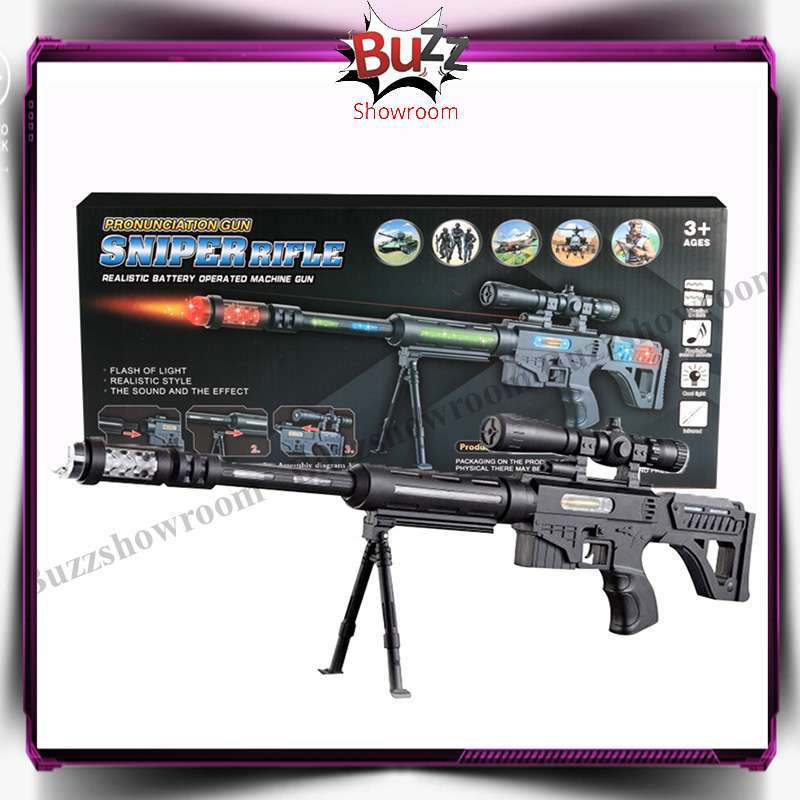 Jual Tembakan Anak Sniper Rifle Mainan Pistol Senjata Senapan Infrared ...