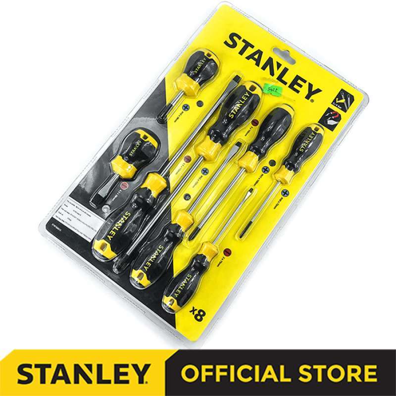 Promo Stanley Cushion Grip Screwdriver Set / Obeng Set (8 Pcs ...