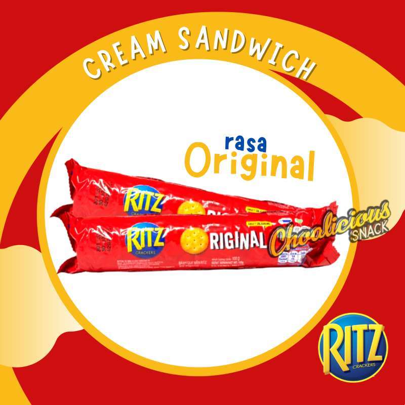 Promo RITZ Crackers Cream Sandwich Biskuit Krim Sandwich Original 100 ...