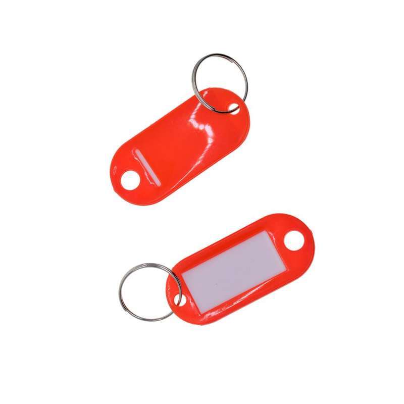 Jual 100pcs Key Tags Metal Rings Id Card Name Label Car Tags Key ...