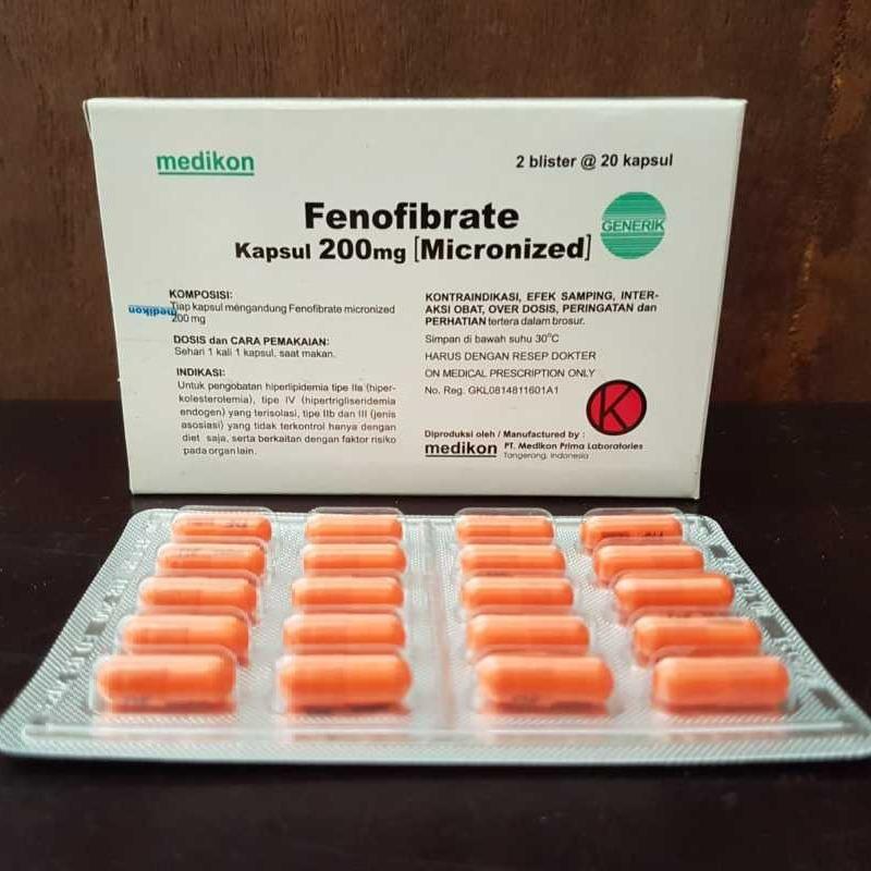 Promo FENOFIBRATE MEDIKON 200 MG STRIP 20 KAPSUL Diskon 11% di Seller ...
