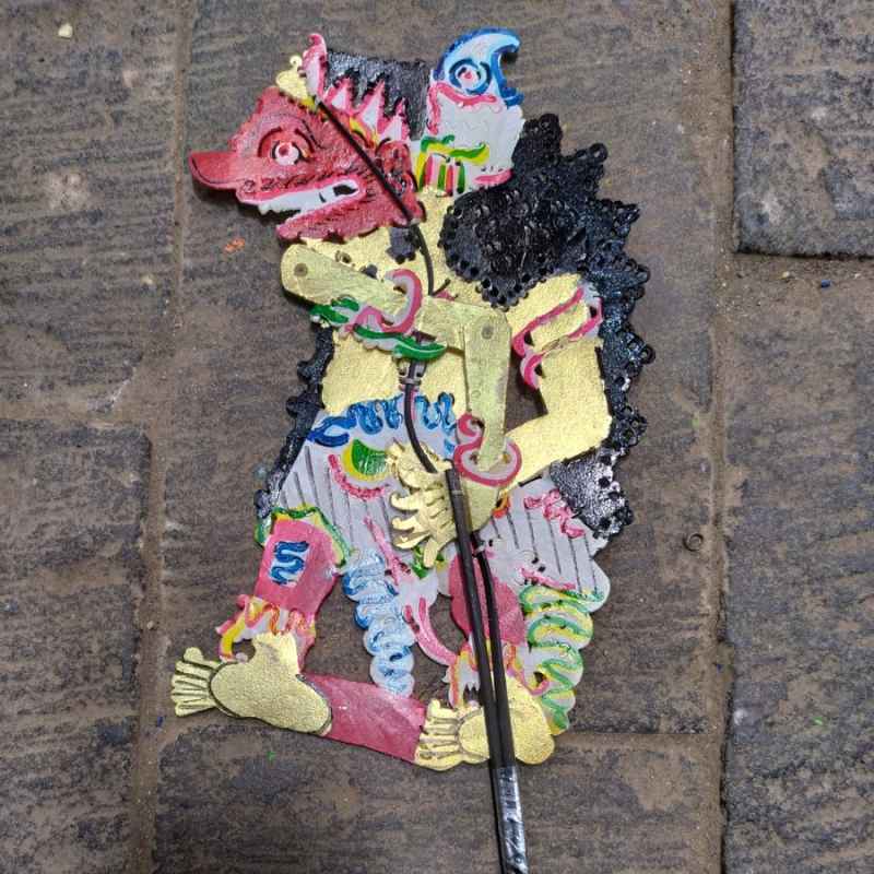 Jual Kerajinan Miniatur Wayang Kulit Buto Raksasa Surah Mantra Kidangan ...