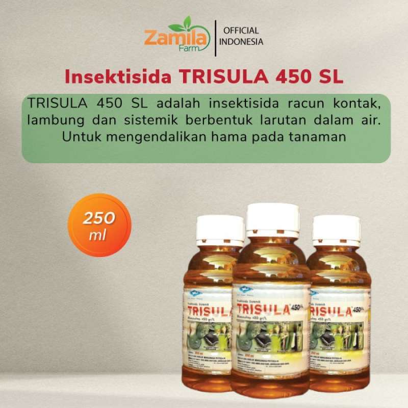 Jual Insektisida TRISULA 450 SL Pengendali Hama Tanaman wereng ulat ...