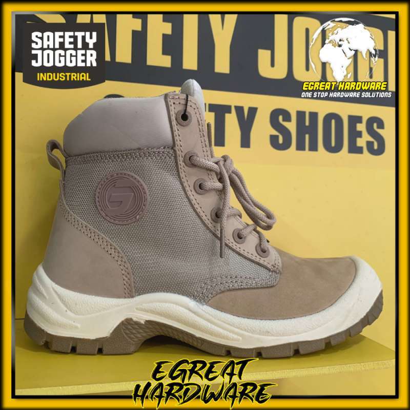 Jual Sepatu Safety Jogger Model Rush Sand S3 Industrial Shoes Resleting ...