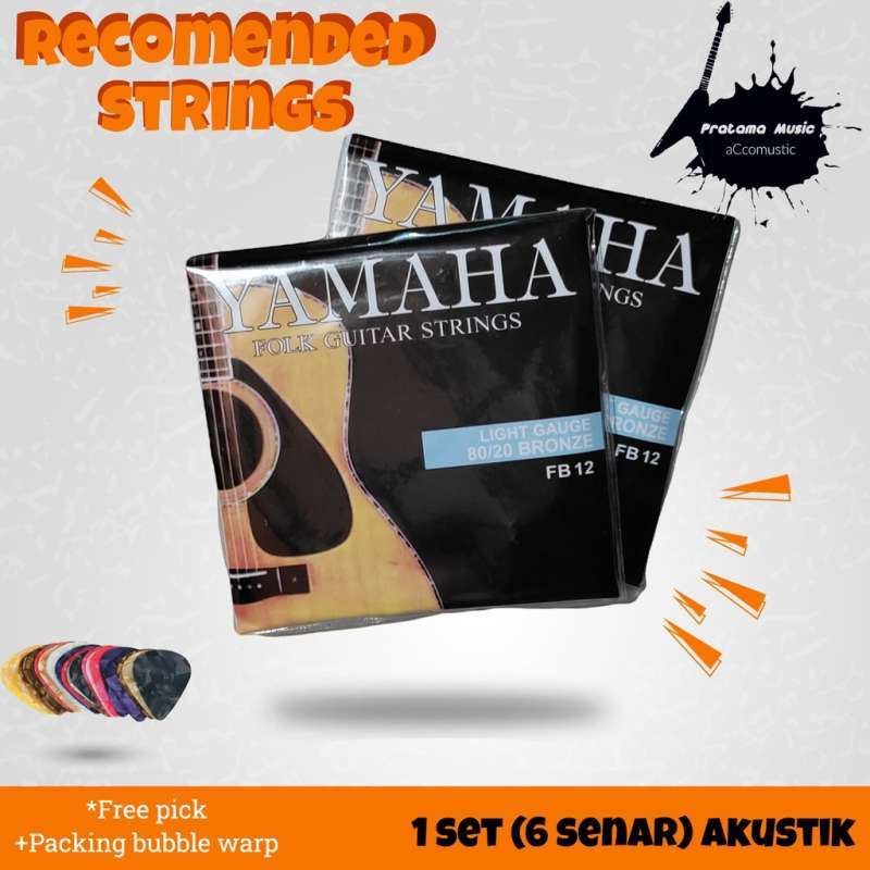 Promo Yamaha FB12 Bronze Acustic Strings, Senar Gitar Akustik, 80/20 ...