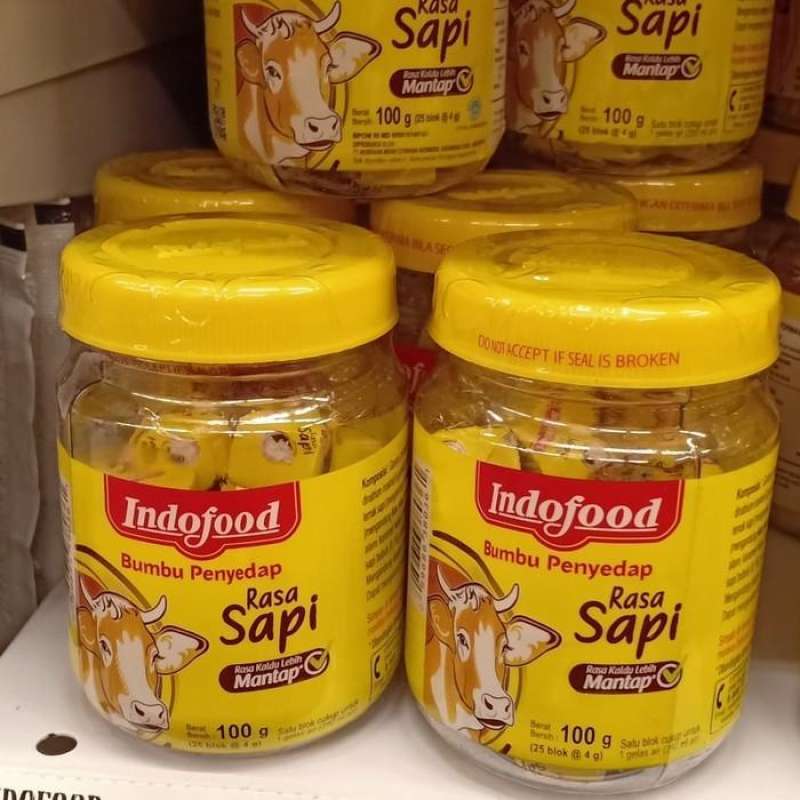 Jual Indofood Bumbu Penyedap Rasa Sapi dan Ayam Cube 100gr di Seller ...