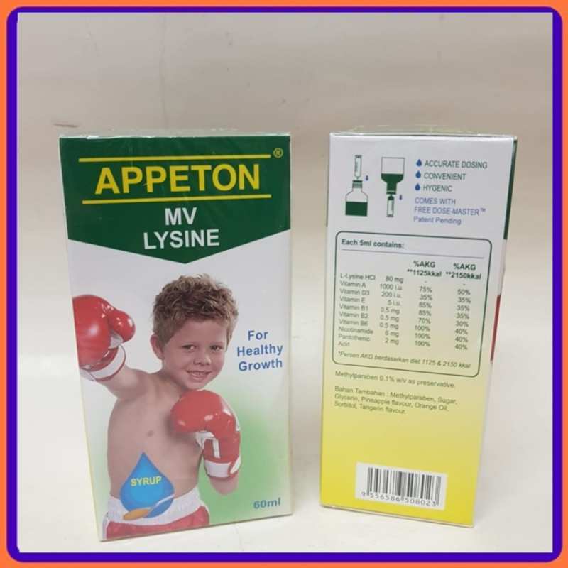 Promo Appeton With Lysine Syrup Multivitamin 60Ml Diskon 10% di Seller ...
