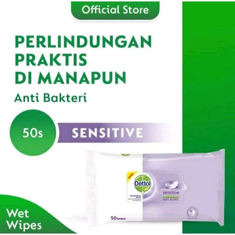 Jual dettol tisue basah 50 sheets di Seller Felishop - Nanggewer, Kab ...