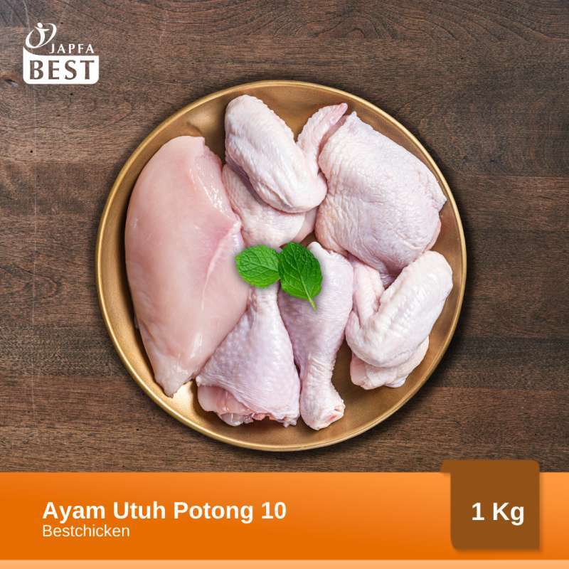 Promo Ayam Utuh Potong 10 Bestchicken 1kg Halal Diskon 16% di Seller ...