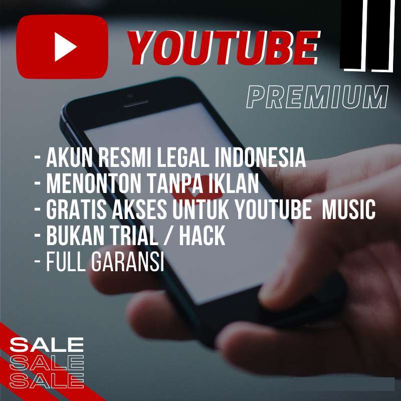 Jual [resmi] Youtube Premium 1,2,4 Dan 12 Bulan Tanpa Iklan Full ...