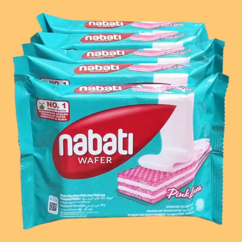 Jual Nabati Pink Lava Wafer 46gr [5 pcs] Halal di Seller Adhins Smart ...