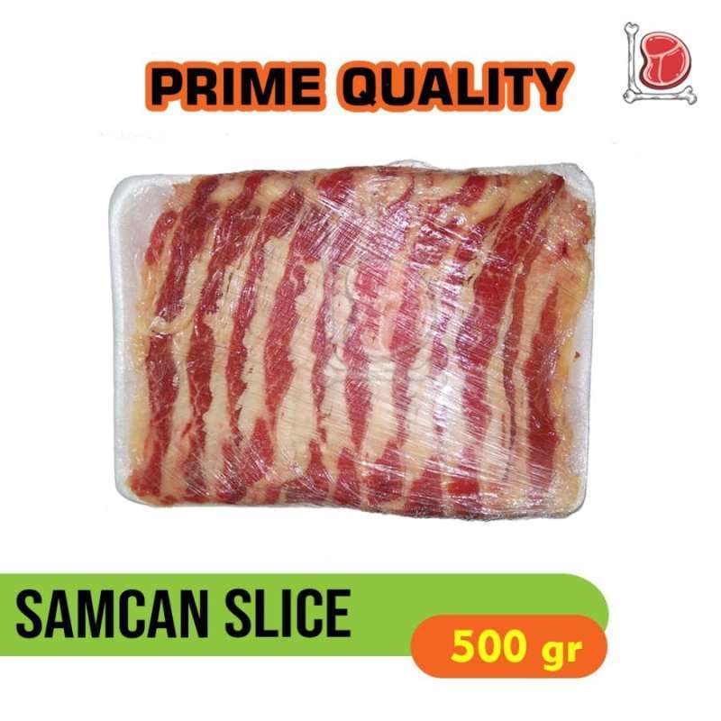 Jual Daging Samcan Babi Slice / Pork Belly Slice (No Skin) per 500gram ...