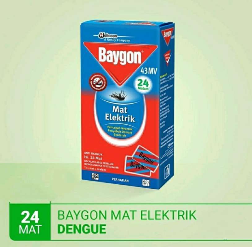 Jual Baygon Mat Refil 24 Malam Demam Berdarah Dengue / Obat Nyamuk ...