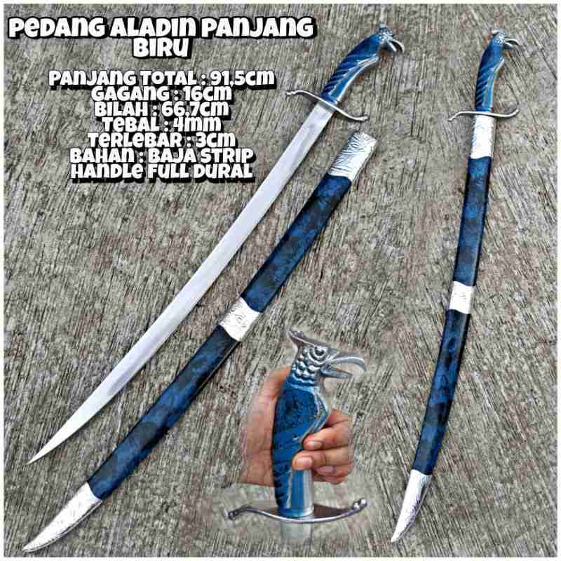 Jual Pedang Persian Manuk Super Tajam - Tidakdiasah Panjang Biru Di ...