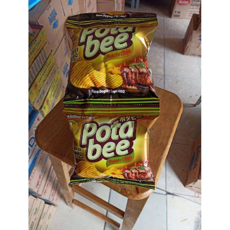 Jual Pota Bee Snack Kentang Calbee Wings Rasa Daging Sapi Bbq Renceng ...