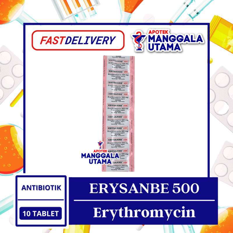 Eritromisin Tab 500 Mg Lengkap Harga Terbaru Februari 2024 | Blibli