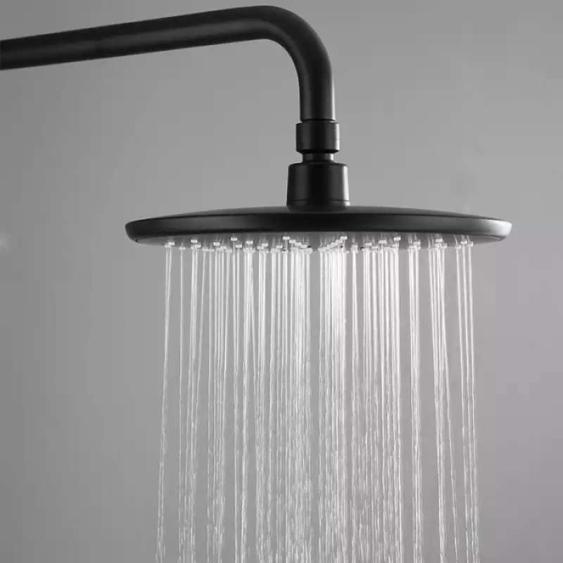 Jual ORIGINAL Wall shower Head shower black Kepala Shower tanam hitam ...