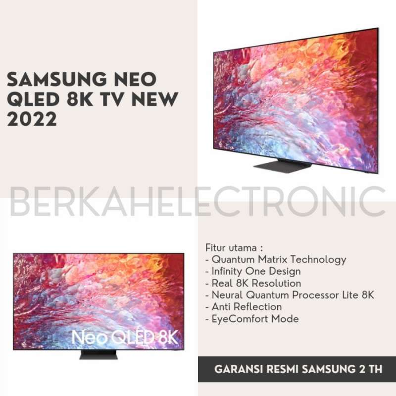 Promo SAMSUNG NEO QLED 8K TV 75 NEW 2022 - QA75QN700B Diskon 18% di ...