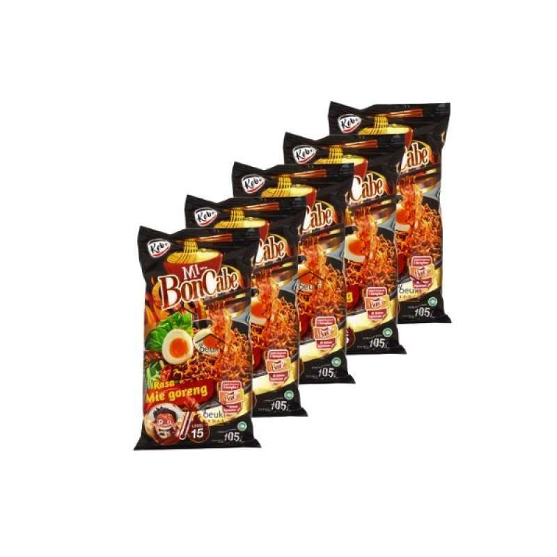 Jual Mie Goreng Boncabe Level 15 / bon cabe murah dan enak (5 pcs) di ...