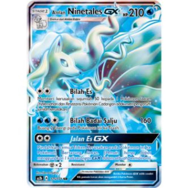 Jual Pokemon Alolan Ninetales GX AS2b 175-171 SR Card Game di Seller ...