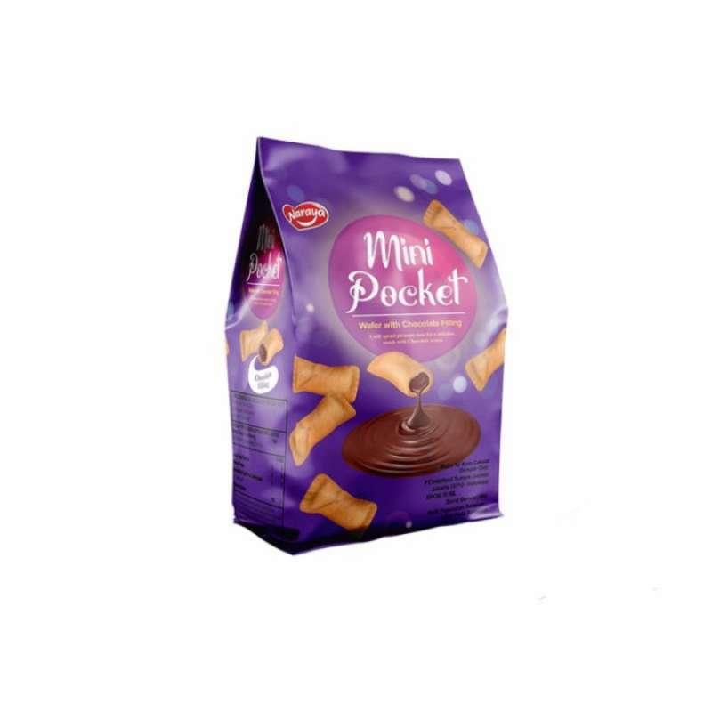 Jual Naraya Mini Pocket Chocolate Filling Wafer 60 gr di Seller Odettee ...