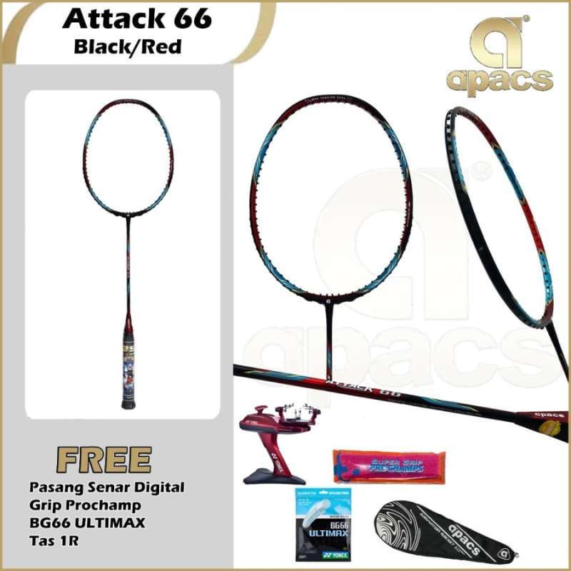 Promo APACS ATTACK 66 RAKET BADMINTON ORIGINAL Diskon 20% di Seller ...