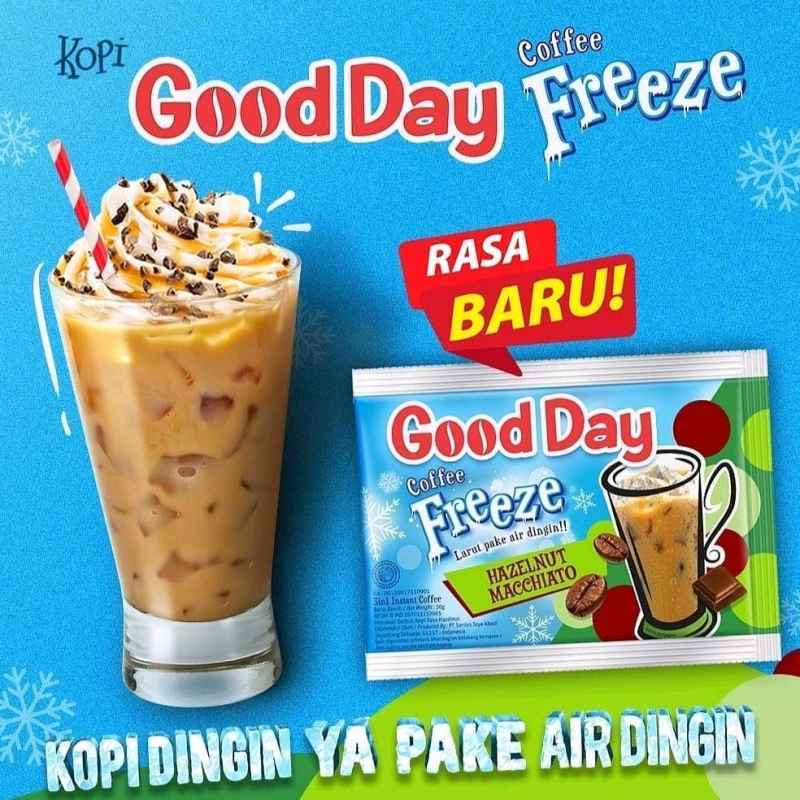 Jual Kopi Good Day Coffee Freeze Hazelnut Macchiato Sachet - 30 Gr ...