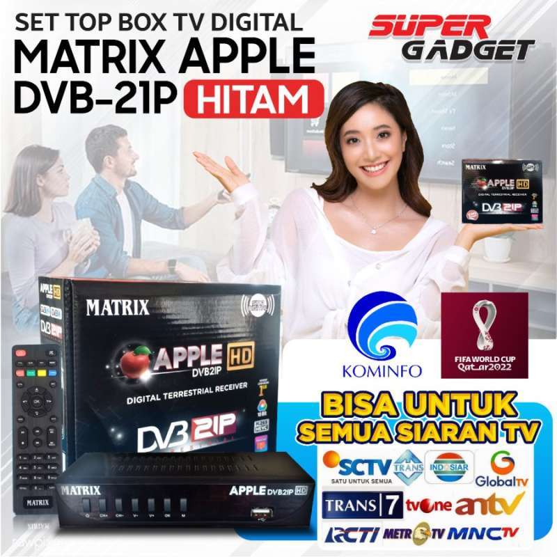 Jual Set Top Box Matrix Apple DVB2IP STB Antena Converter TV Tabung ...