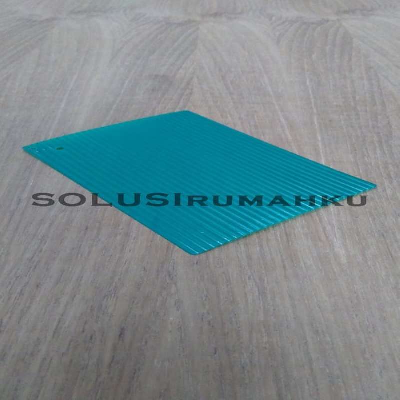 Promo Premium 1 Meter Plastik Fiber Pagar Motif Garis Hijau Plat Tutup ...