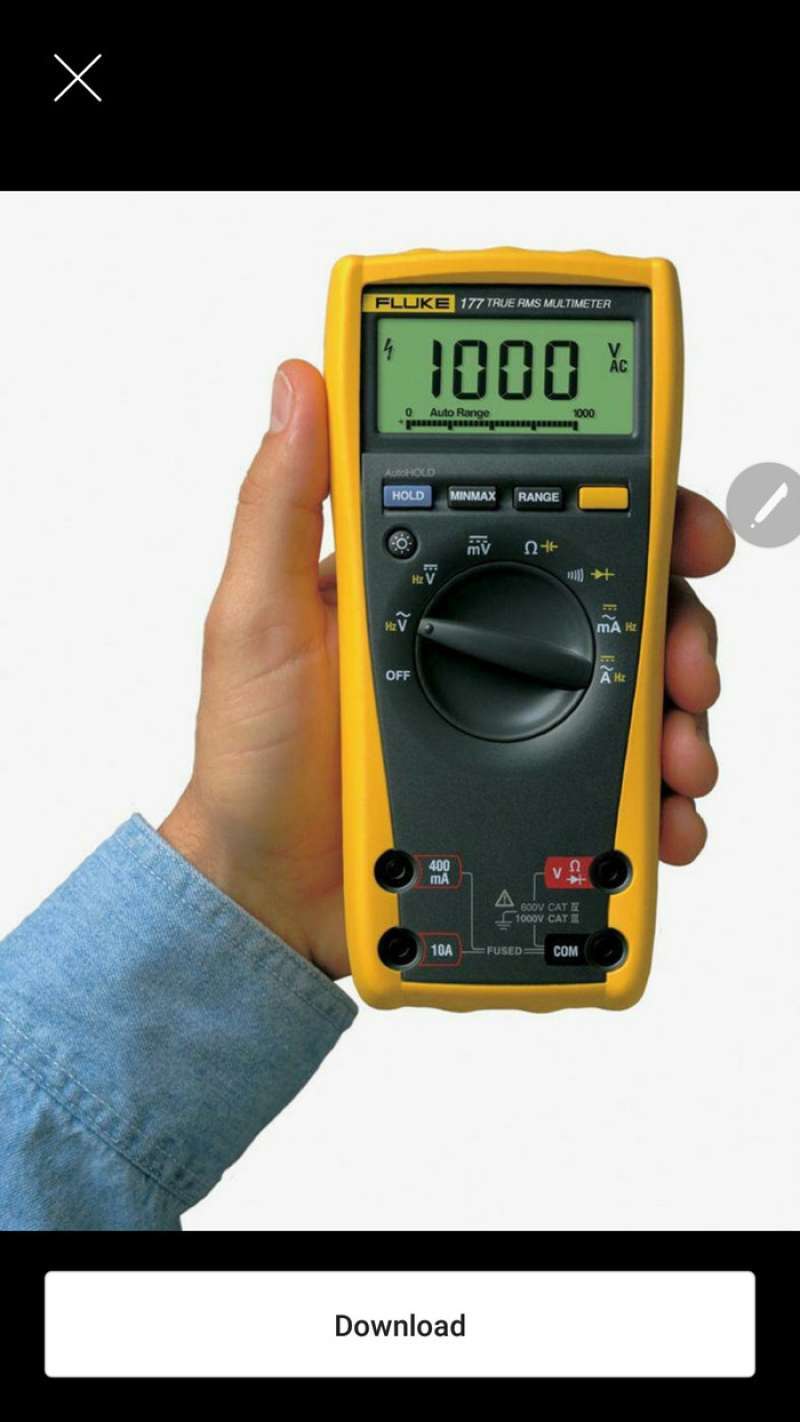 Jual Fluke 177 True RMS Digital Multimeter multimeters Original 100% ...