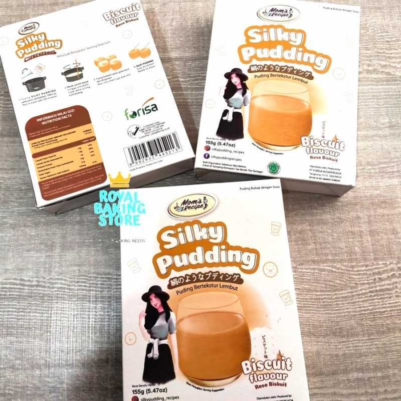 Jual Silky pudding biscuit mom's recipe 155 gr / puding susu rasa ...