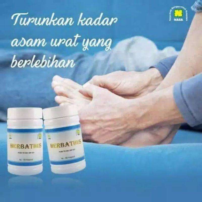 Jual HERBATHUS HERBATUS NASA ORIGINAL OBAT ASAM URAT PEGAL LINU ...