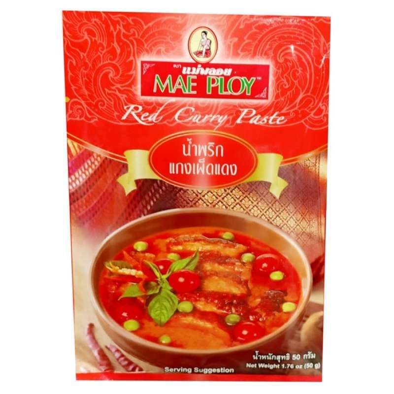 Jual Mae Ploy Red Curry Paste / Bumbu Pasta Kari Merah - 1.76oz / 50 Gram Di Seller Hazfood ...