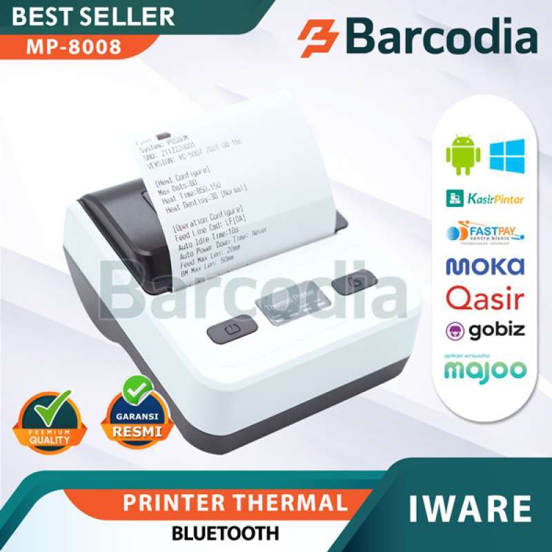 Promo Mobile Printer Bluetooth Iware Mp-8008 - Portable Printer ...