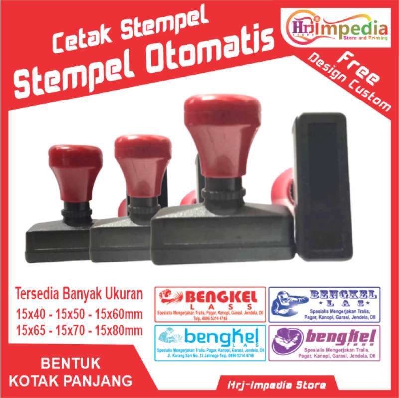 Promo Cetak Stempel Otomatis Ukuran Kotak Panjang | Cetak Stempel ...
