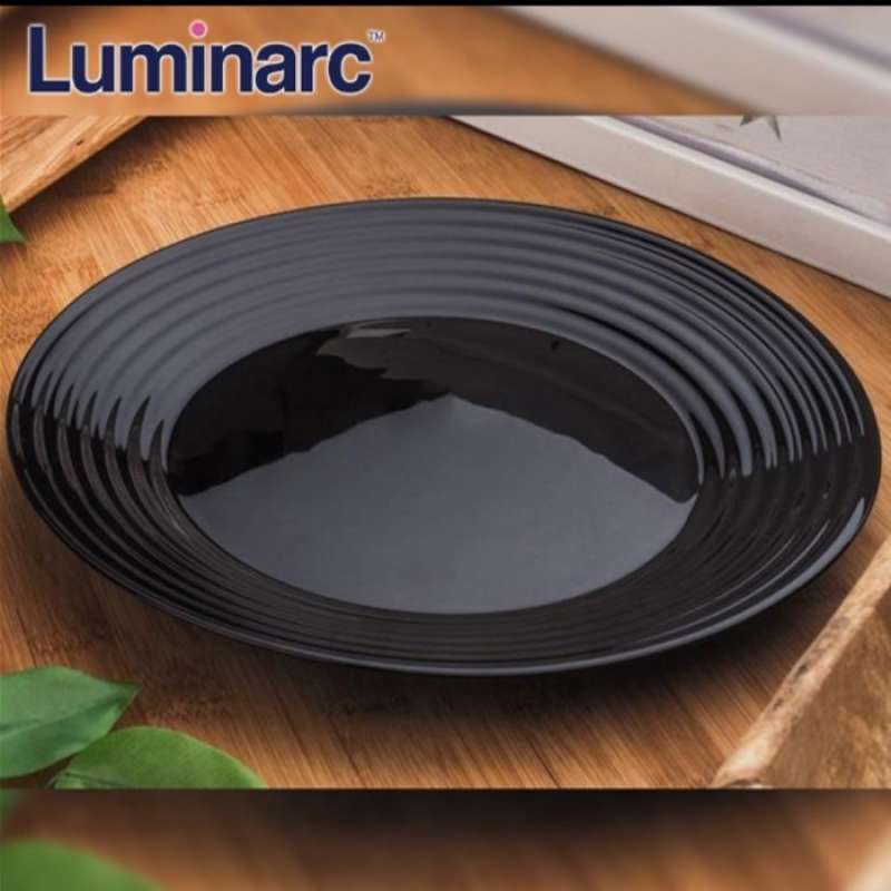 Promo Luminarc Piring Harena 23cm Black/Piring Makan/Dinner Plate Diskon 36% di Seller Odettee ...