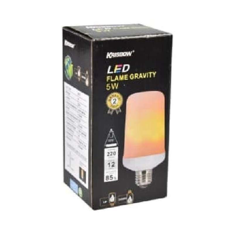 Jual Krisbow Bohlam Led Flame Gravity Bigshape E27 5w Menyala Seperti ... Jual Krisbow Bohlam Led Flame Gravity Bigshape E27 5w Menyala Seperti ...