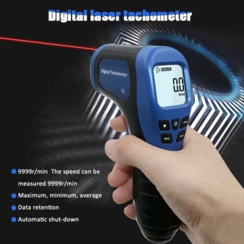 Promo ALAT UKUR DIGITAL TACHOMETER LASER SPEED TESTER Diskon 7% di ...
