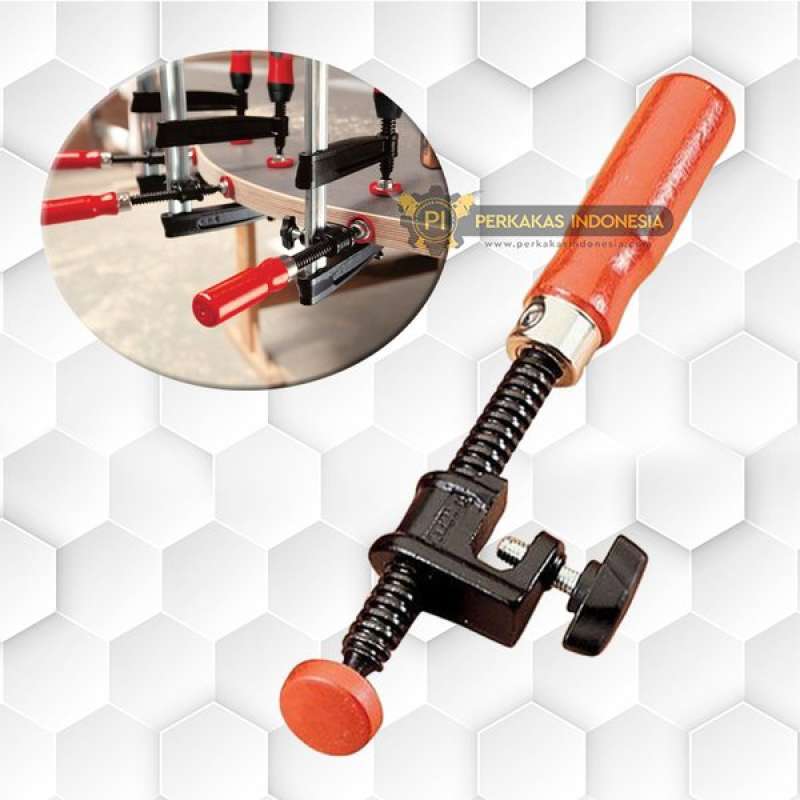 Promo Catok Kayu F Clamp Center Edge Fixture Penahan Klem F Alat Press ...