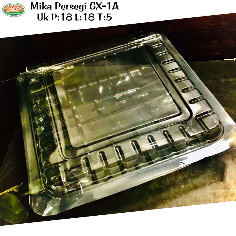 Promo Mika Persegi Gx 1a Isi 12pcs (mika Kue) Diskon 3% Di Seller ...