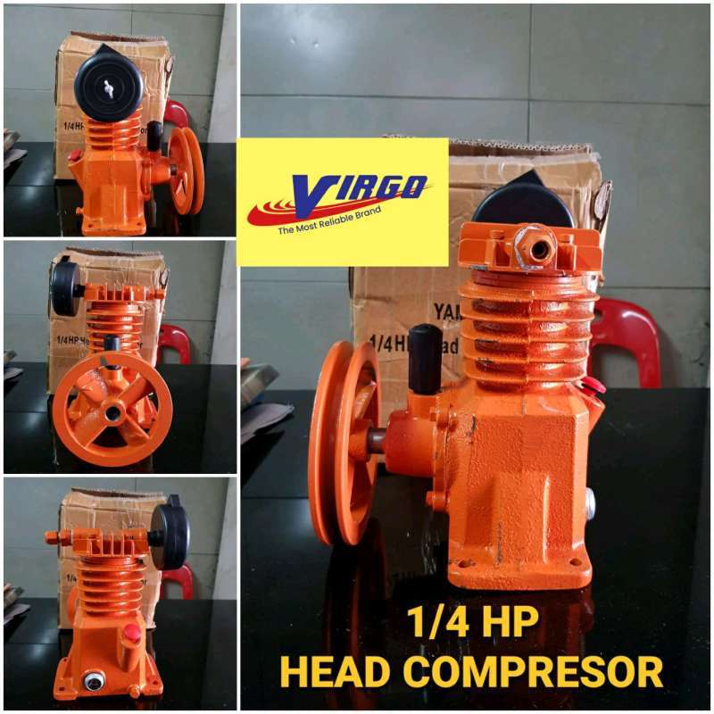 Jual 1/4hp Kepala Kompresor Kompressor 1 Piston Bare Compresor Head 1/4 ...
