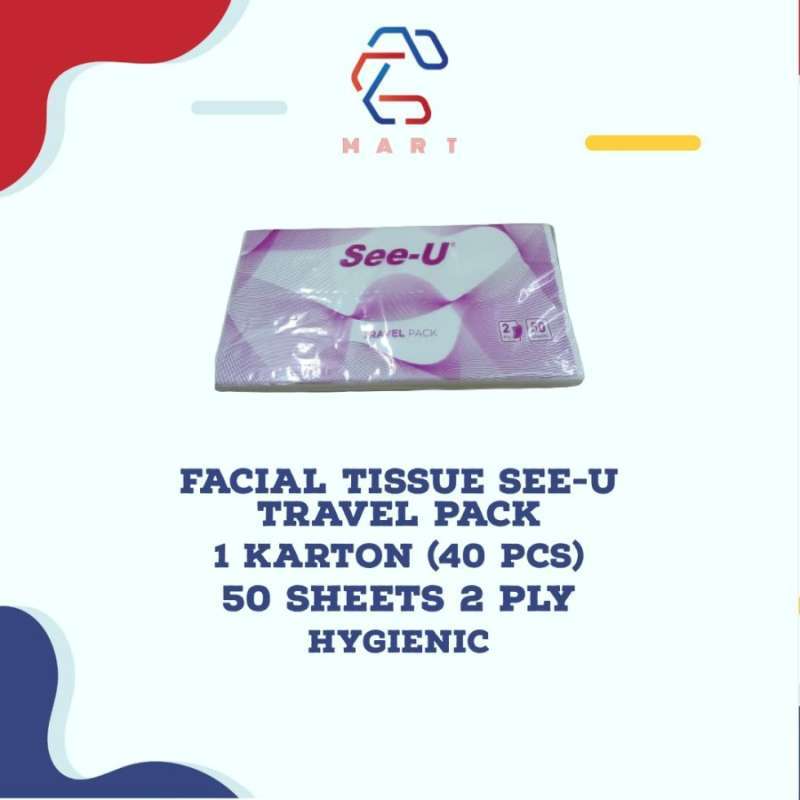 Jual Facial Tissue See-U Travel Pack 1 Karton (40 Pcs x 50 sheets) di ...