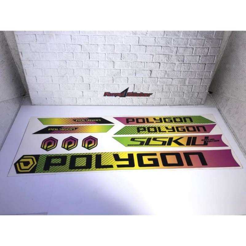 Jual Stiker Sepeda Sticker Decal Polygon Siskiu - Ungu Di Seller Farrel ...
