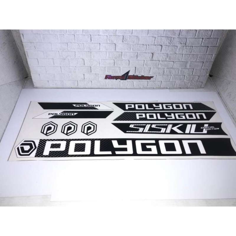 Jual Stiker Sepeda Sticker Decal Polygon Siskiu - Orange Di Seller ...