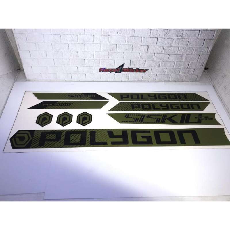 Jual stiker sepeda sticker decal POLYGON SISKIU - Hijau di Seller ...
