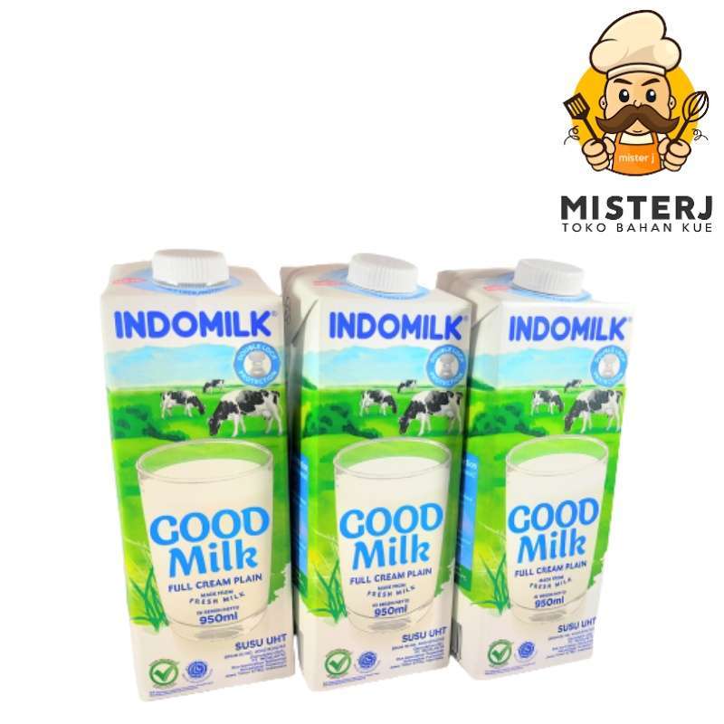 Jual Indomilk Susu Uht Full Cream 1000ml / Susu Uht Indomilk Plain 1 ...